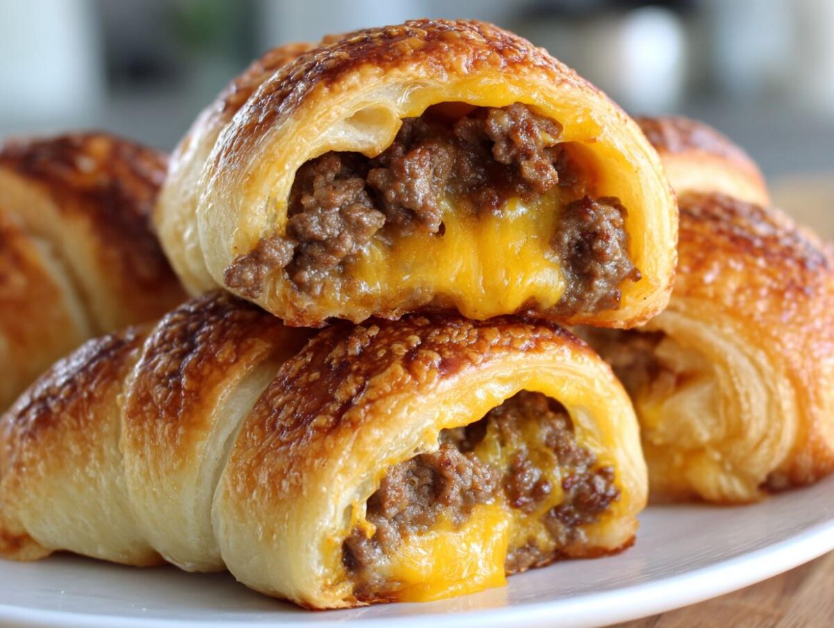 Amazing 12 Garlic butter cheeseburger rollups